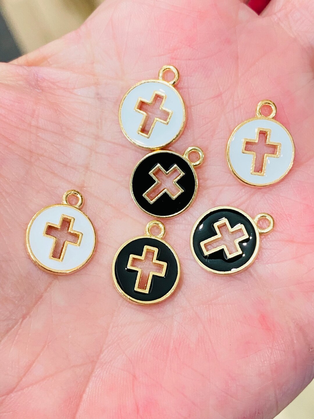 Enamel Charms, Cross Charms, Bracelet Charms, Jewelry Charms, Charm ...