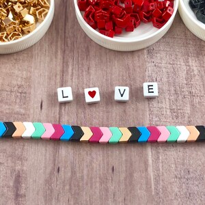 8mm Chevron Arrow Shape Tile Enamel Beads, Tile Bracelets, Colorblock ...