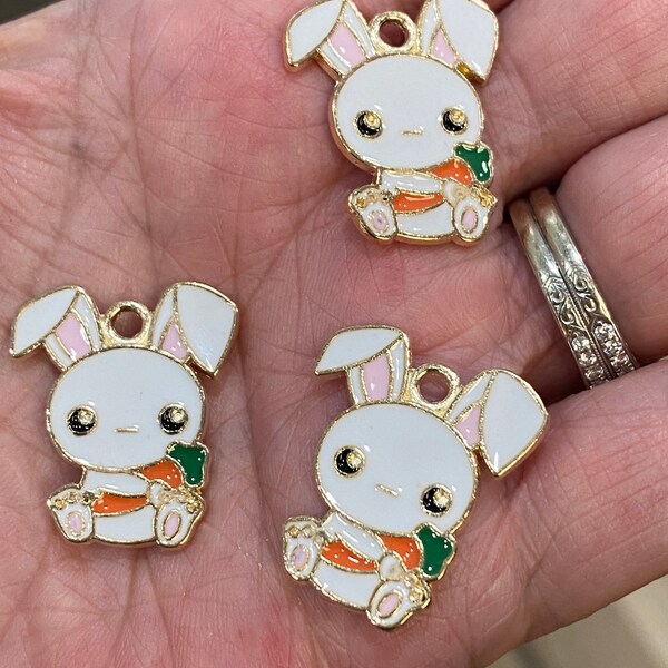 Rabbit Charm - Etsy
