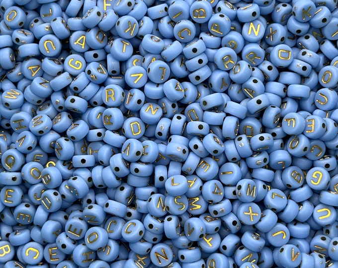 7mm Glitter Alphabet Beads, Acrylic Letter Beads, Word Beads, Glitter ...