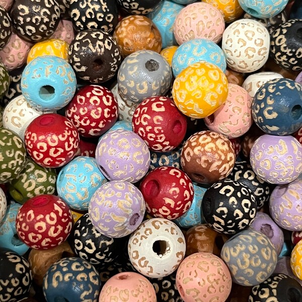 Leopard Print Beads - Etsy