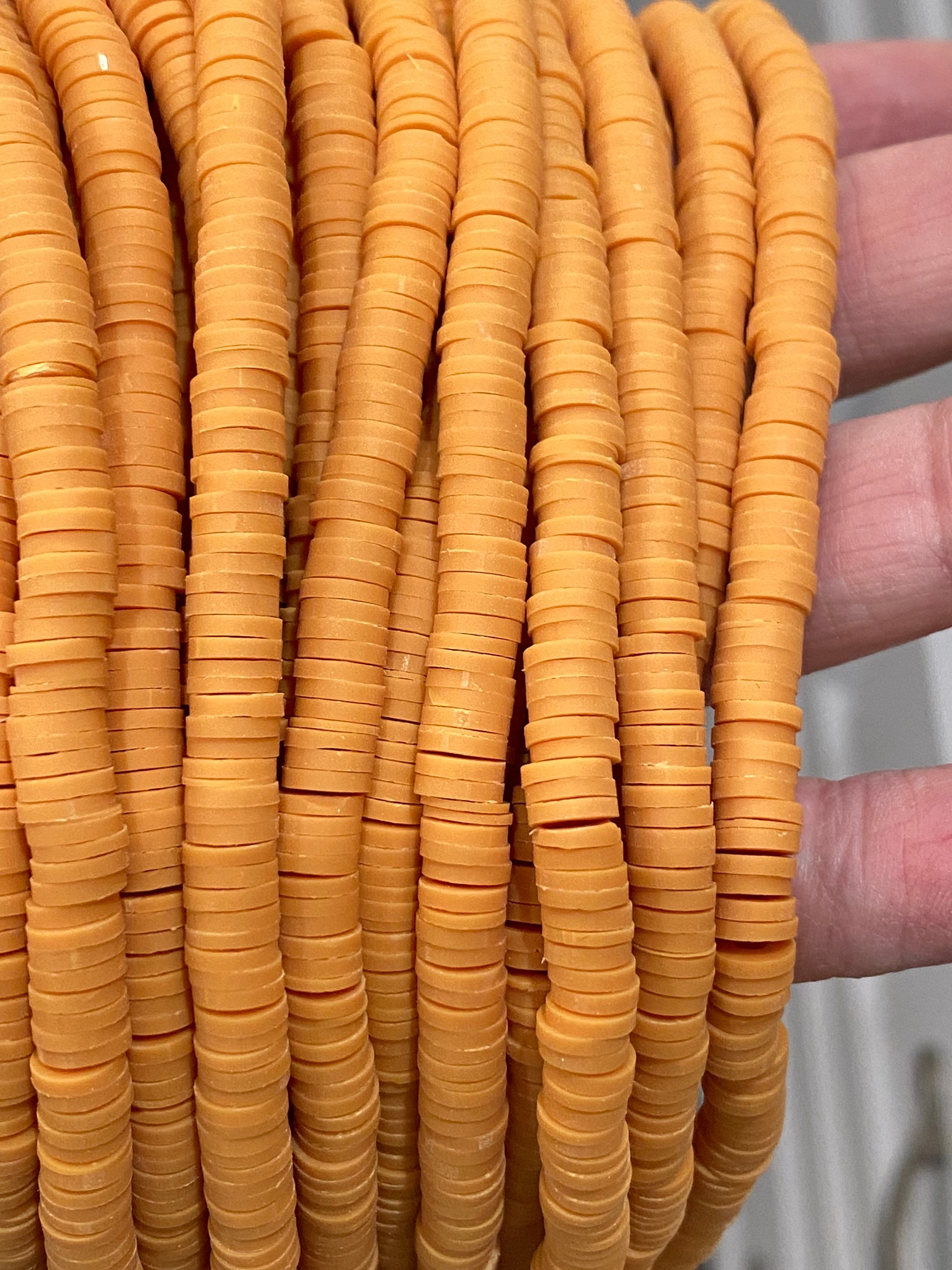 6mm Vinyl Heishi Beads Pumpkin Spice Polymer Clay Beads - Etsy