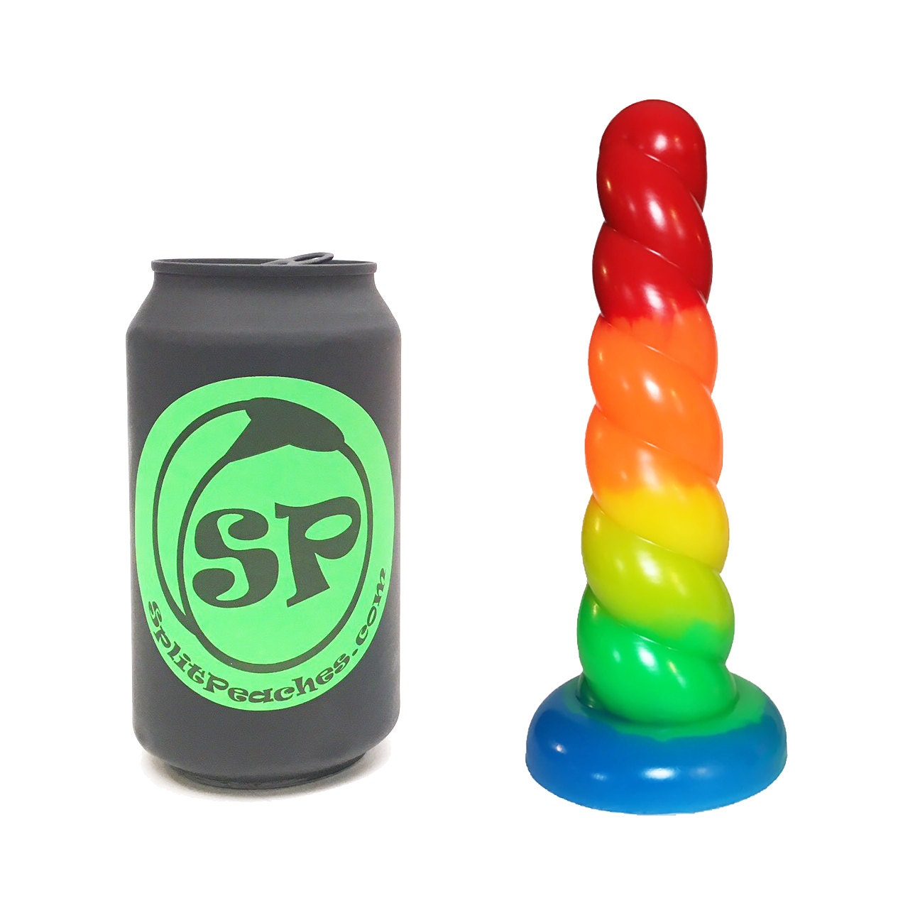 Unicorn Horn Silicone Dildo Rainbow Colors Small Etsy