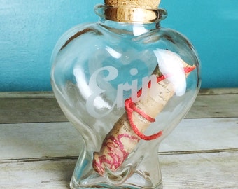 Heart shaped bottle | Etsy