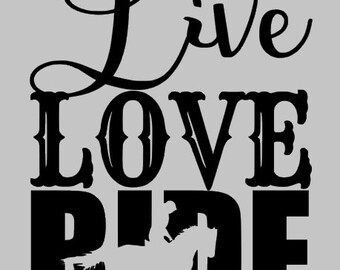 Ride to Live Sticker - Etsy