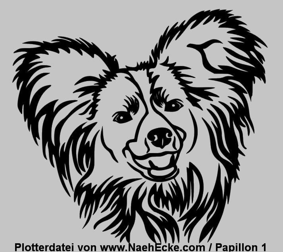 Sticker Breed Dog Papillon | Etsy