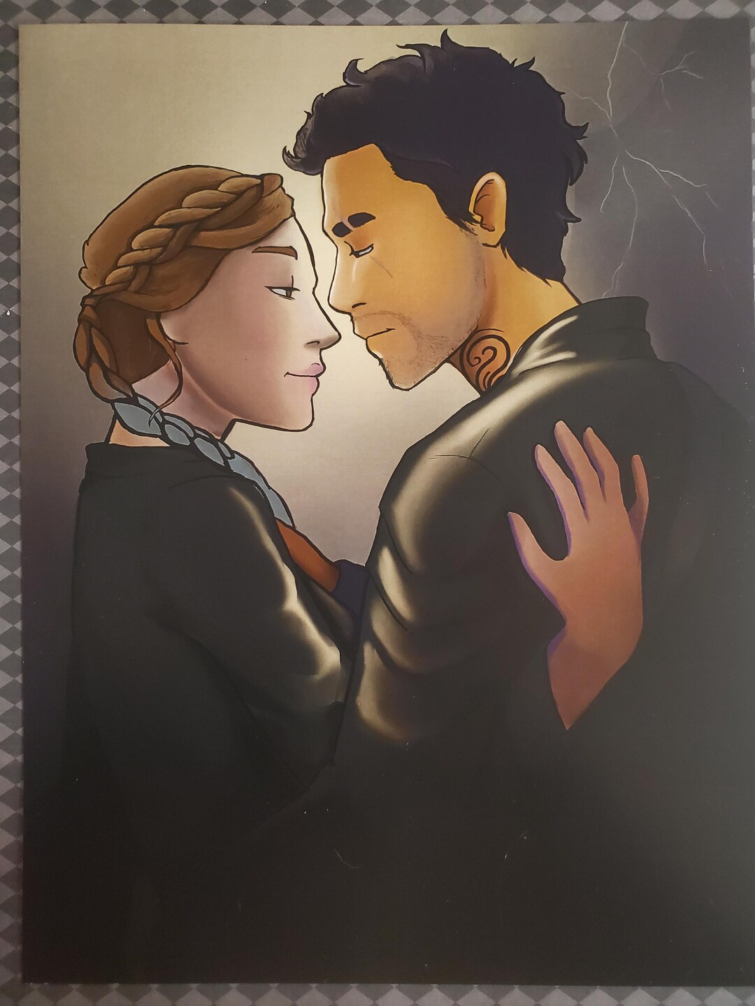 Dragon Riders Love 8.5x11 Print Romantic Romantasy Fantasy Bookish Gift ...