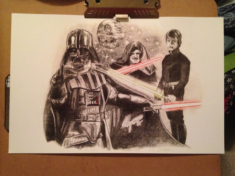 Star Wars - the Sith Lords and Luke Skywalker Art Print - Etsy