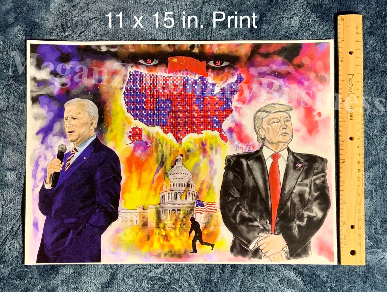 The Divided States of America Art Print - Etsy