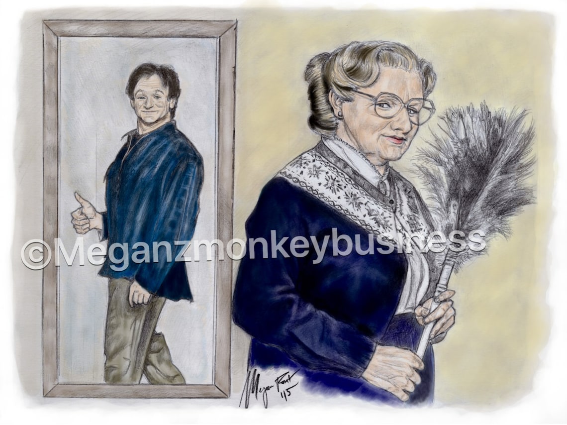 Mrs. Doubtfire Art Print - Etsy