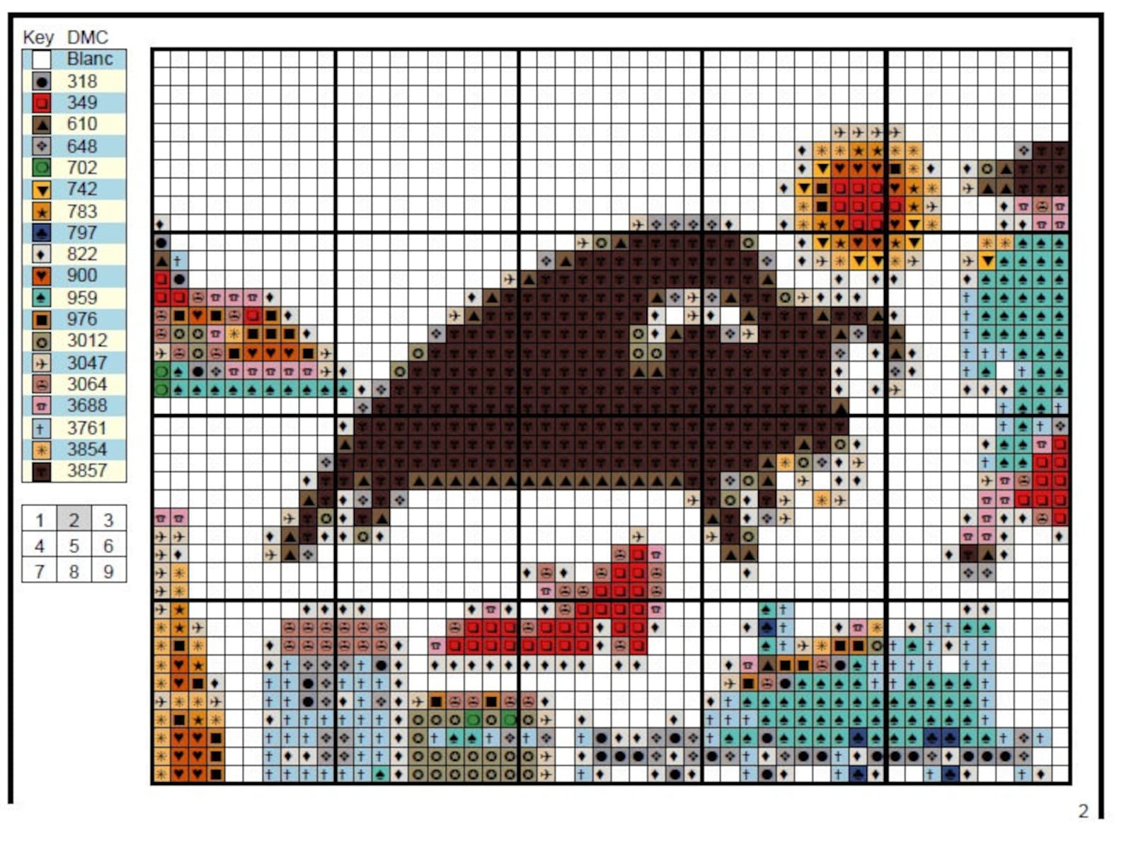 Spain Cross Stitch Pattern Modern Cross Stitch Pattern Country Cross ...