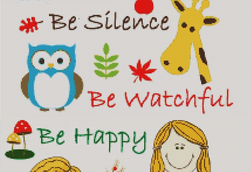 Children Cross Stitch Pattern Modern Cross Stitch Pattern - Etsy