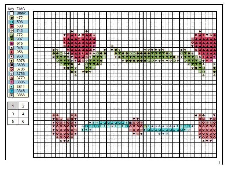 Six Cross Stitch Borders-boder Designs-simple modern Cross Stitch ...