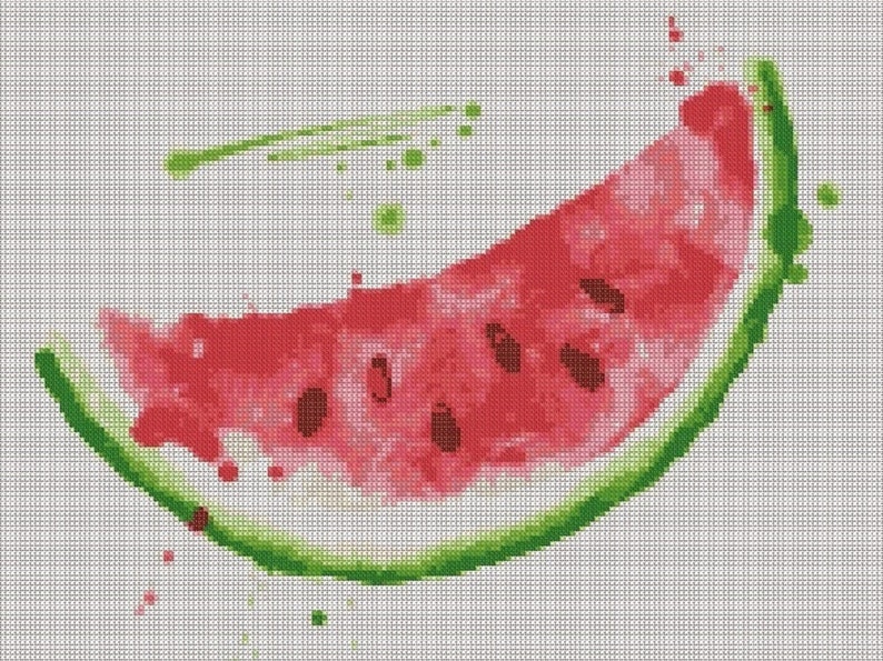 Watercolor Cross Stitch Watercolor Cross Stitch Pattern - Etsy