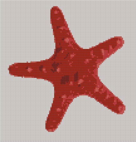 Cross Stitch Pattern Modern Star Fish Pattern Carton PDF Cross - Etsy