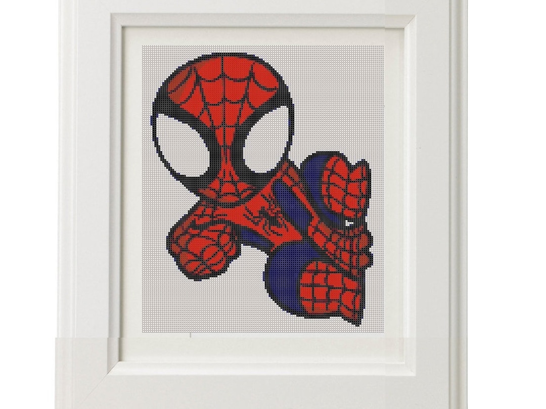 PDF Cross Stitch Pattern "spider-man" Instant Download, Cute Cross ...
