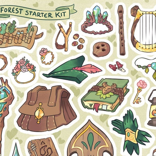 Adventurer Starter Pack Stickers - Etsy