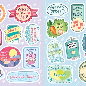 Self Care Sticker Set - Etsy