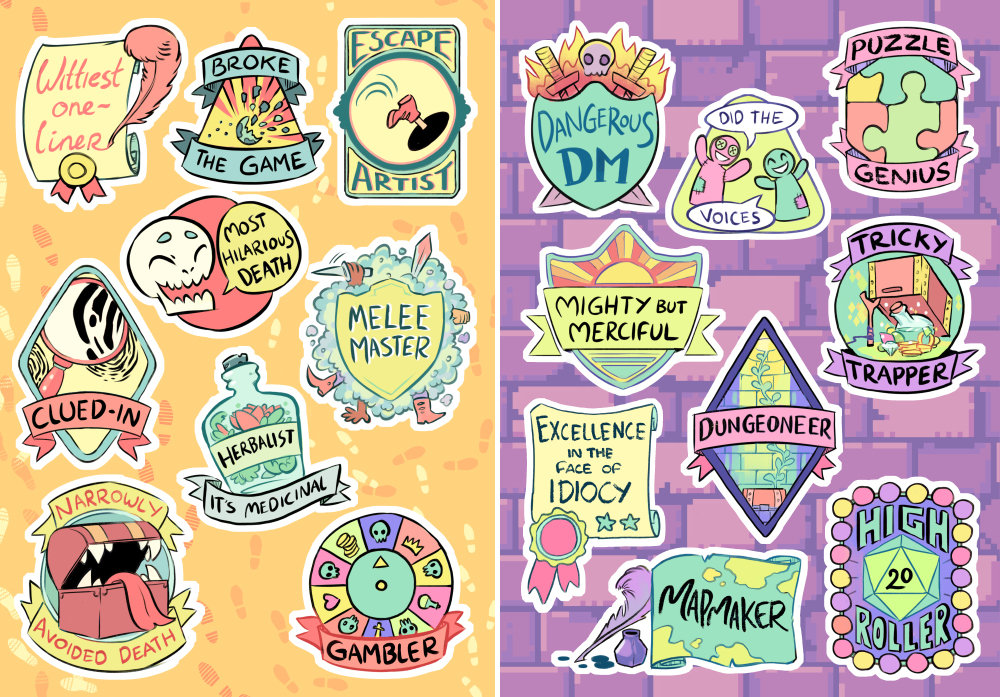 Dnd & RP Reward Stickers - Etsy