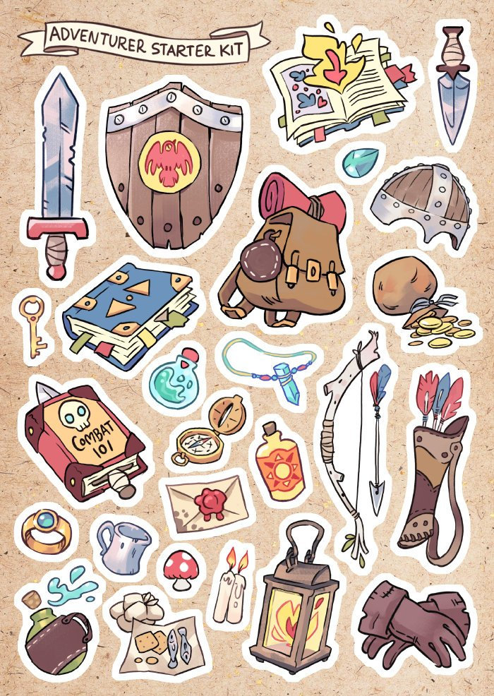 Adventurer Starter Pack Stickers - Etsy