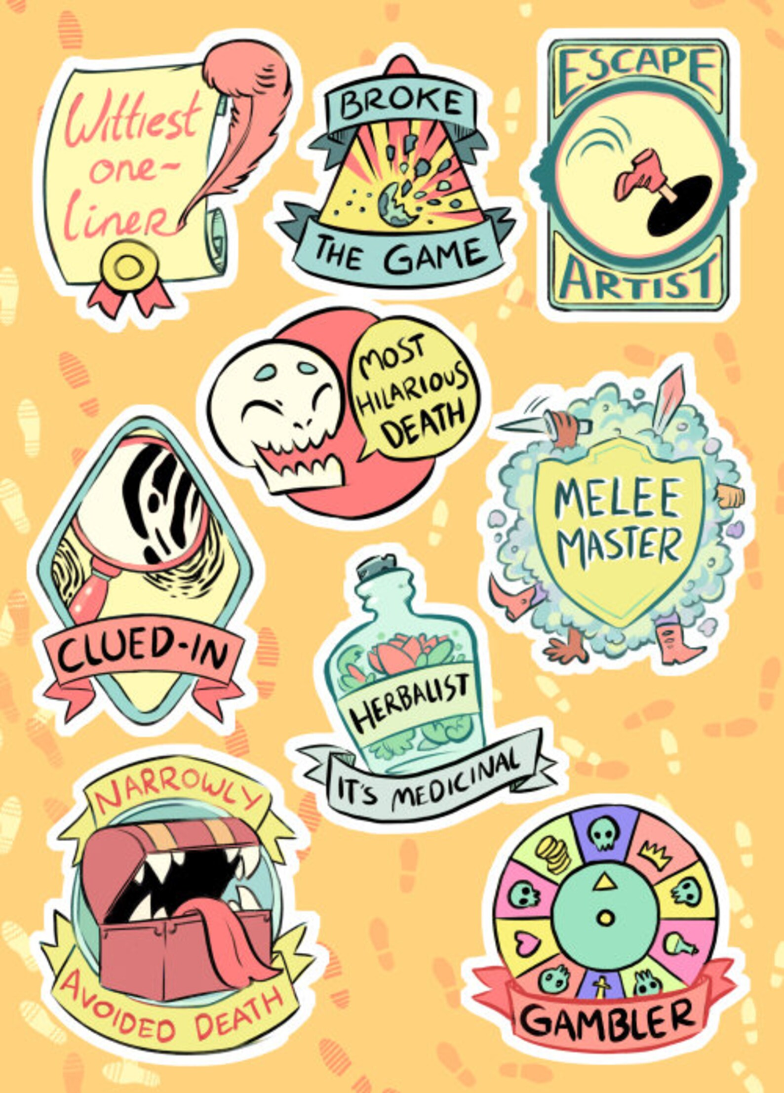 Dnd & RP Reward Stickers - Etsy