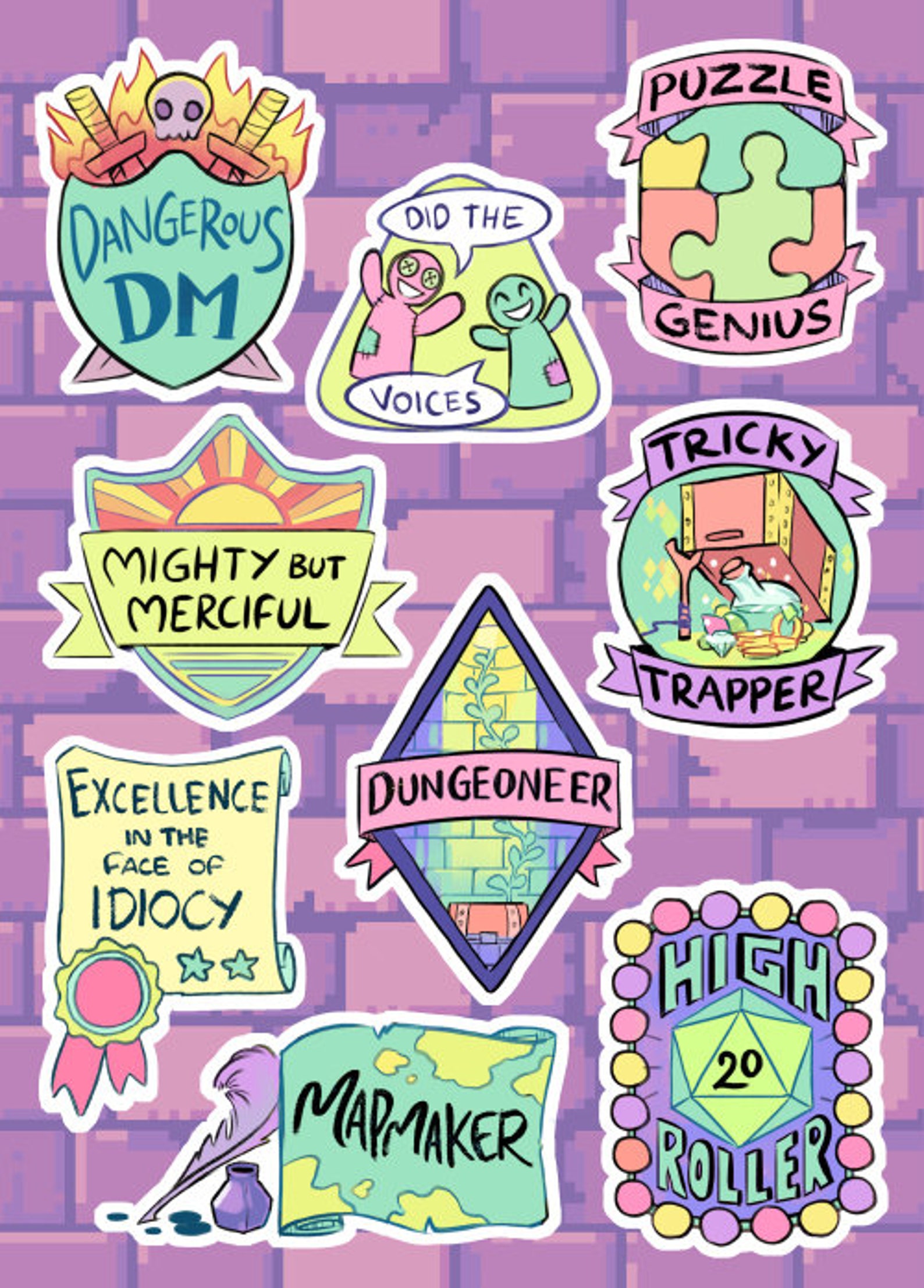 Dnd & RP Reward Stickers - Etsy