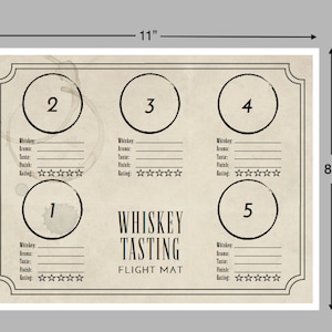 Whiskey Tasting Party Mat - Etsy