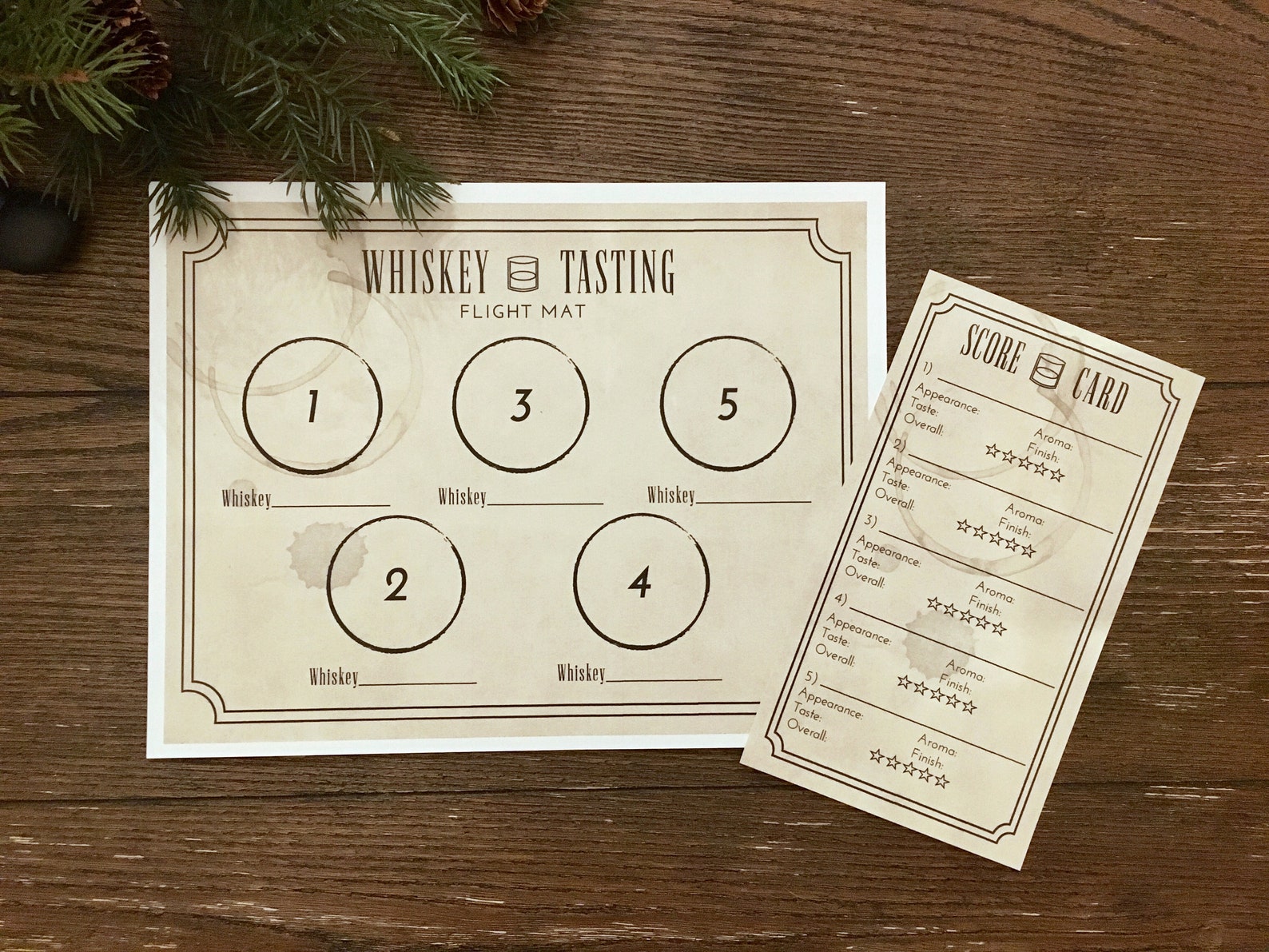 Whiskey Tasting Party Kit - Etsy