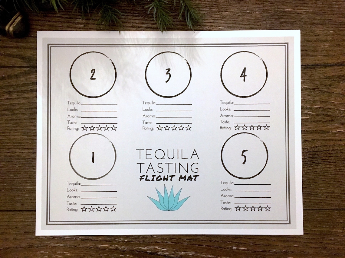 Tequila Tasting Party Mat - Etsy