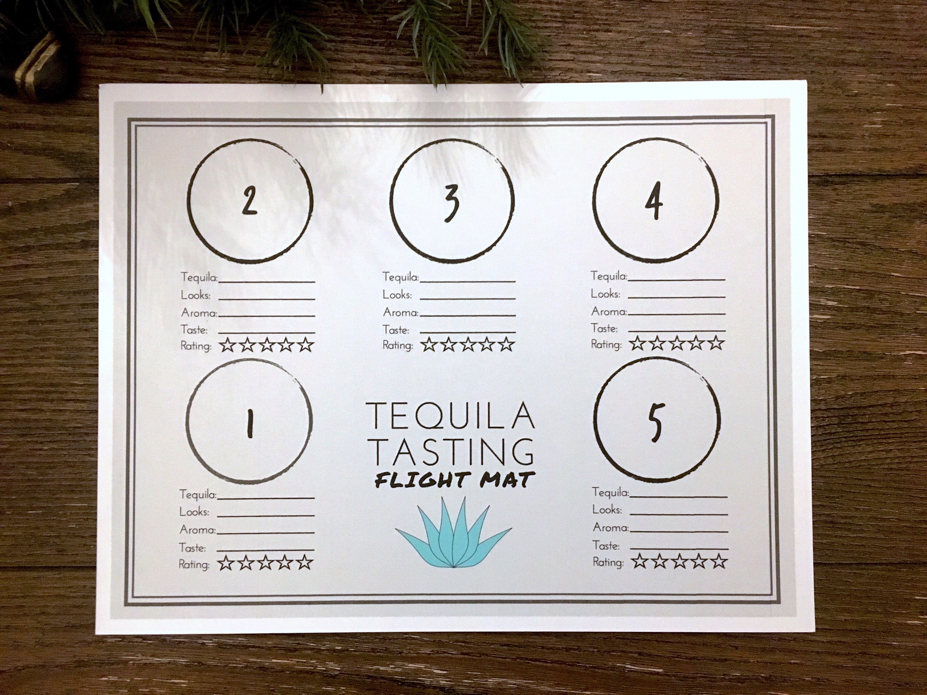 Tequila Tasting Party Mat - Etsy