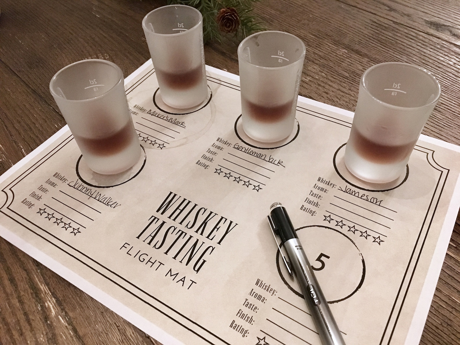 Whiskey Tasting Party Mat - Etsy