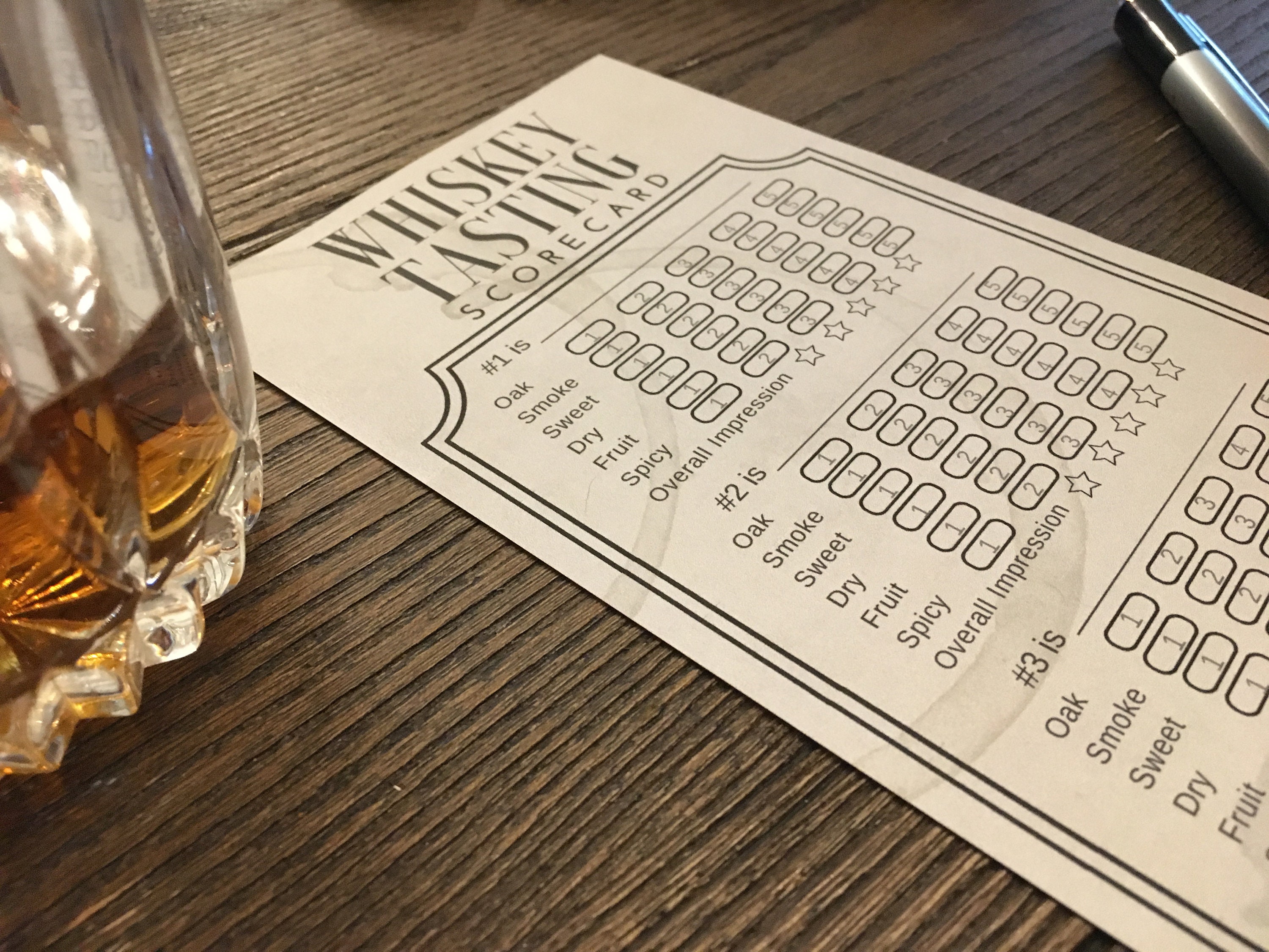Whiskey Tasting Scorecard - Etsy