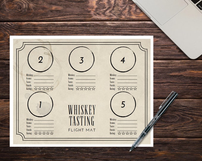 Whiskey Tasting Party Mat | Etsy
