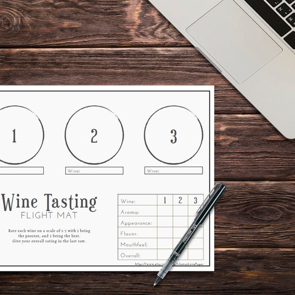 Wine Tasting Mat - Etsy