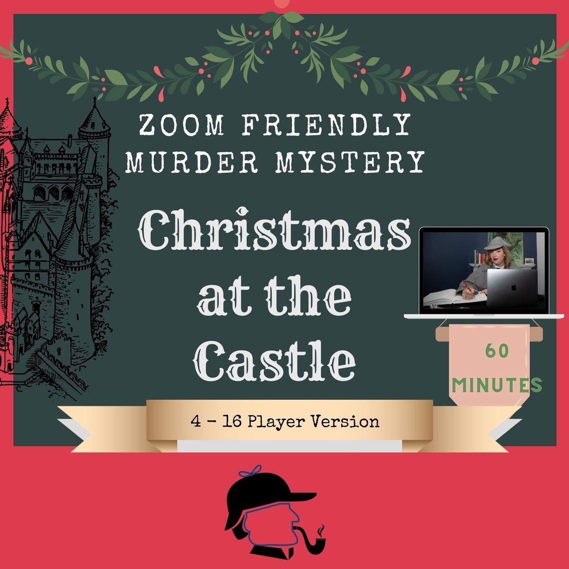 Christmas Murder Mystery Castle Game 4 16 Player// Printable | Etsy