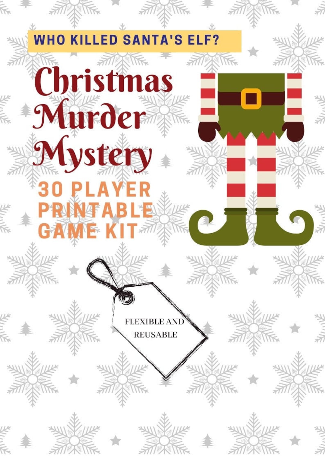 XL 30 PLAYER Who Killed Santa's Elf? // Christmas Murder Mystery ...