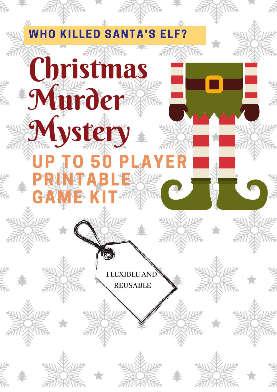 XL 50 PLAYER Who Killed Santa's Elf? // Christmas Murder Mystery ...