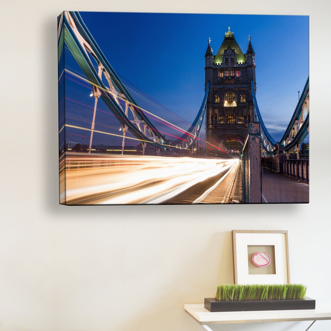 London Tower Bridge Canvas Print: Black Frame Gallery Wall Art - Etsy