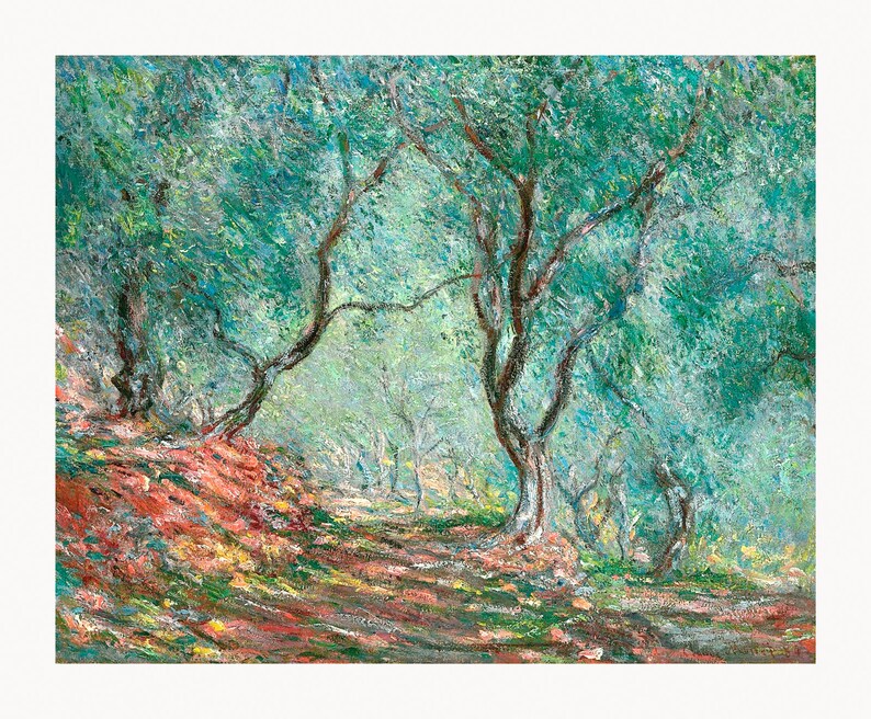 Claude Monet Olive Tree Giclee Canvas Print: Impressionist Landscape ...