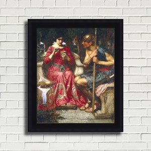 John William Waterhouse "jason and Medea" Framed Canvas Giclee Print ...