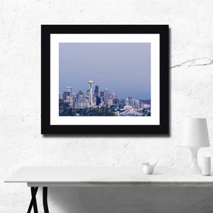 Seattle Washington Space Needle Skyline Skyscraper Cityscape Panoramic ...