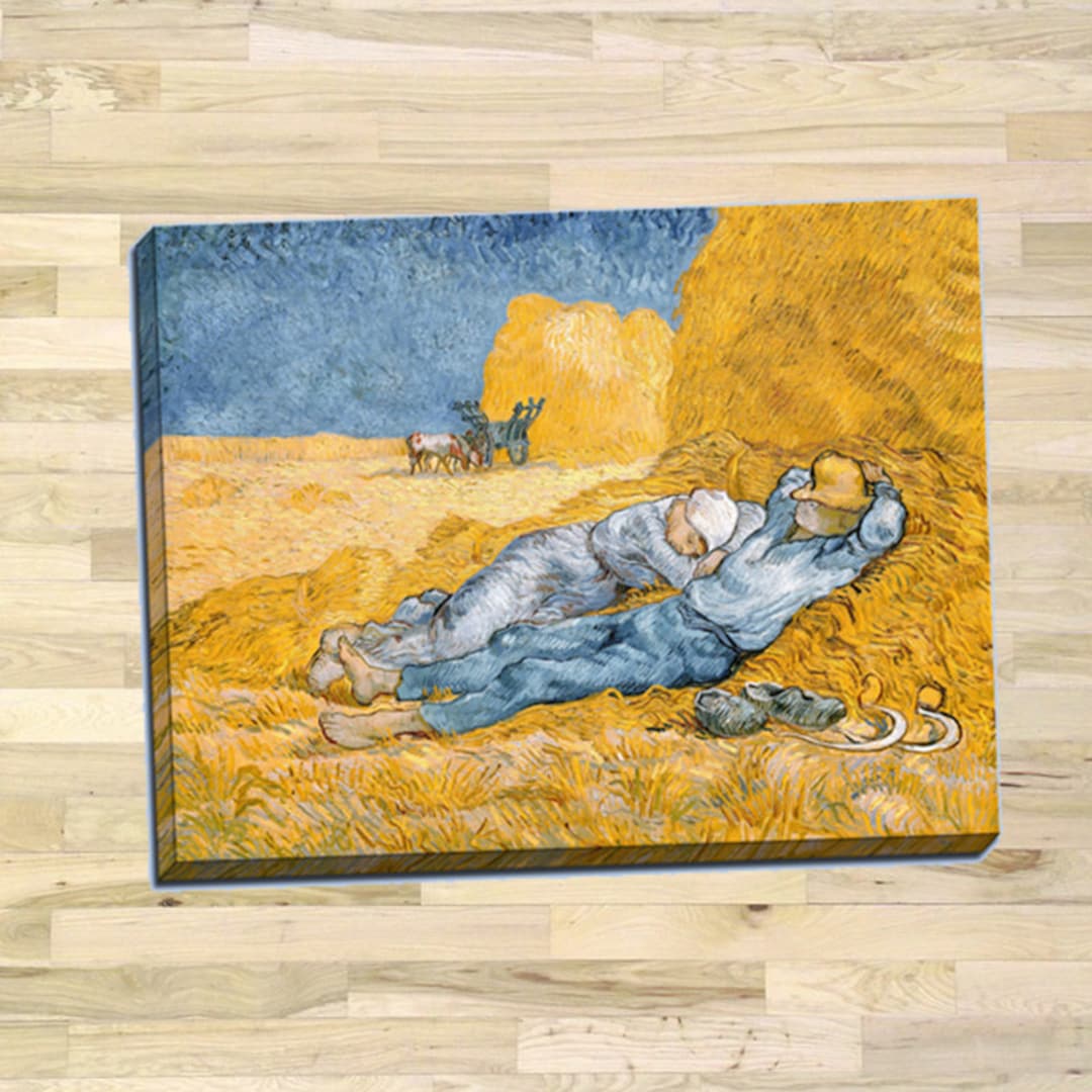 Vincent Van Gogh "noon-rest From Work (after Millet)" Gallery Wrapped ...