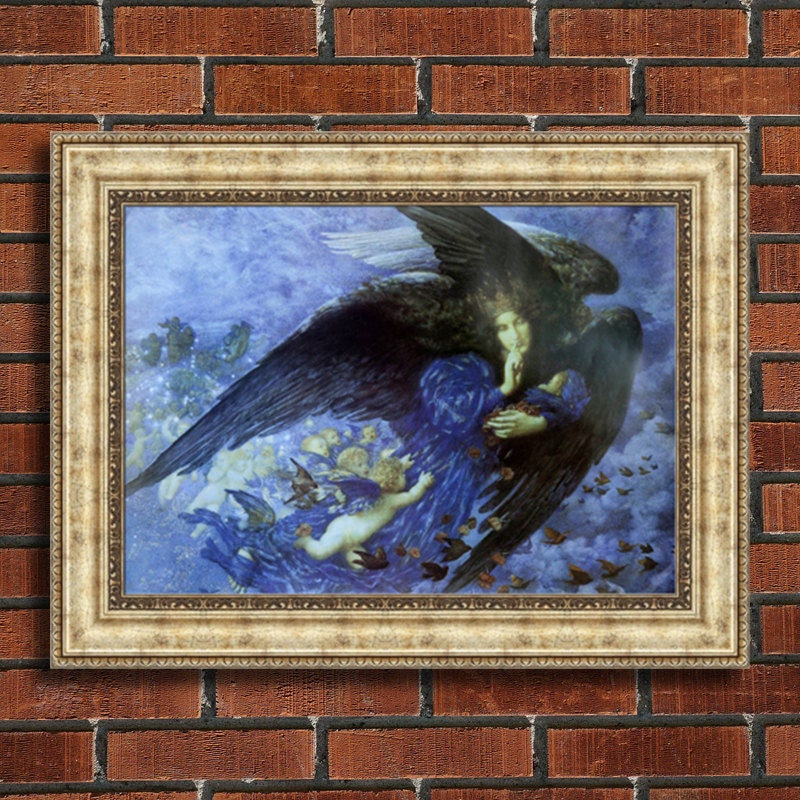 Edward Robert Hughes Night with Her Train of Stars | Etsy