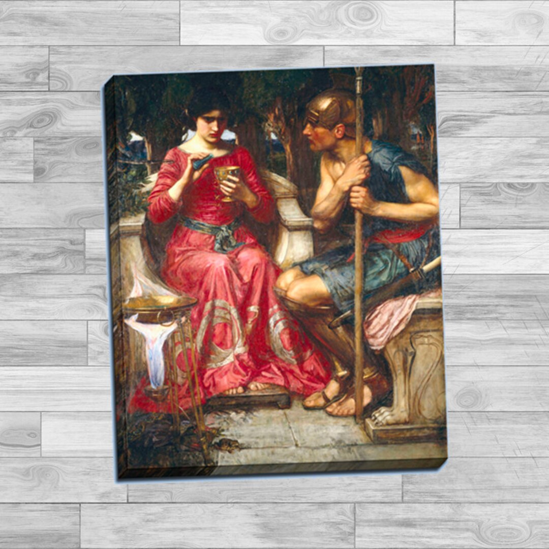 John William Waterhouse "jason and Medea" Gallery Wrapped Canvas Giclee ...