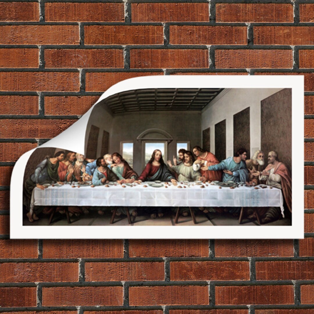 Leonardo Da Vinci "the Last Supper" Framed Canvas Giclee Print (rolled ...