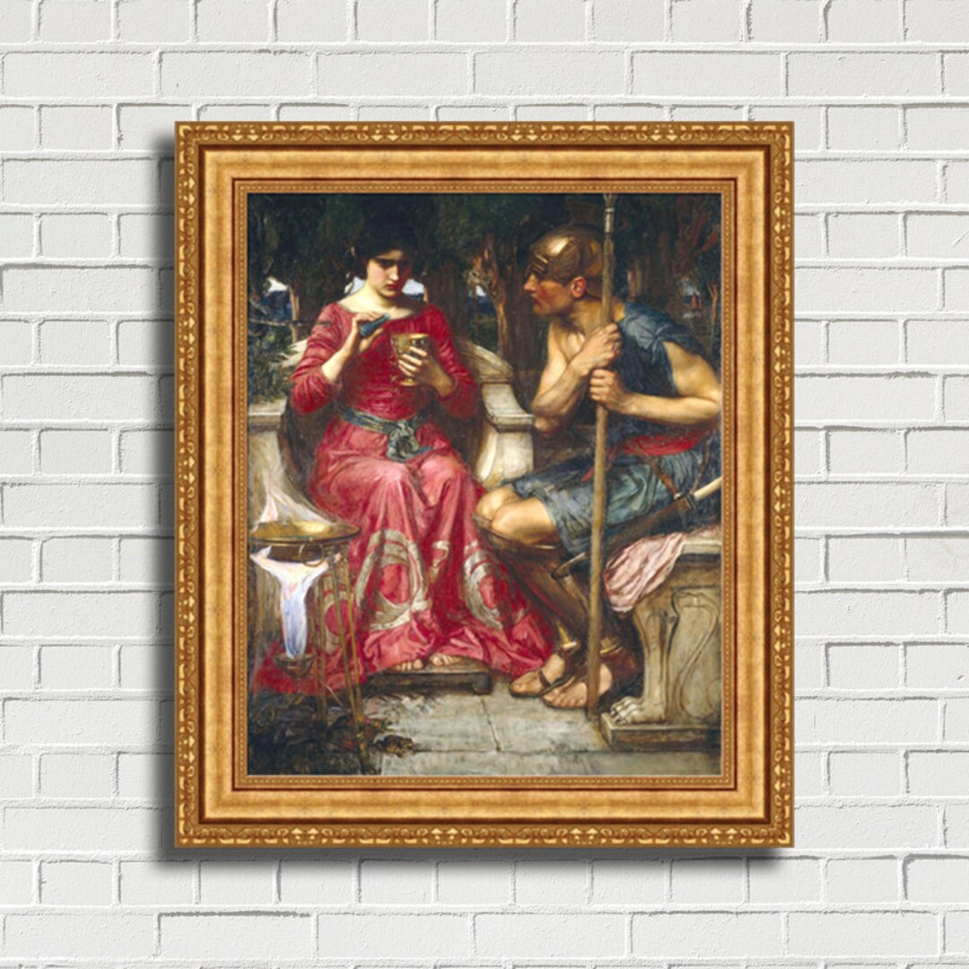 John William Waterhouse "jason and Medea" Framed Canvas Giclee Print ...