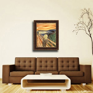 Edvard Munch "the Scream" Framed Canvas Giclee Print (MD804-80 Bronze W ...