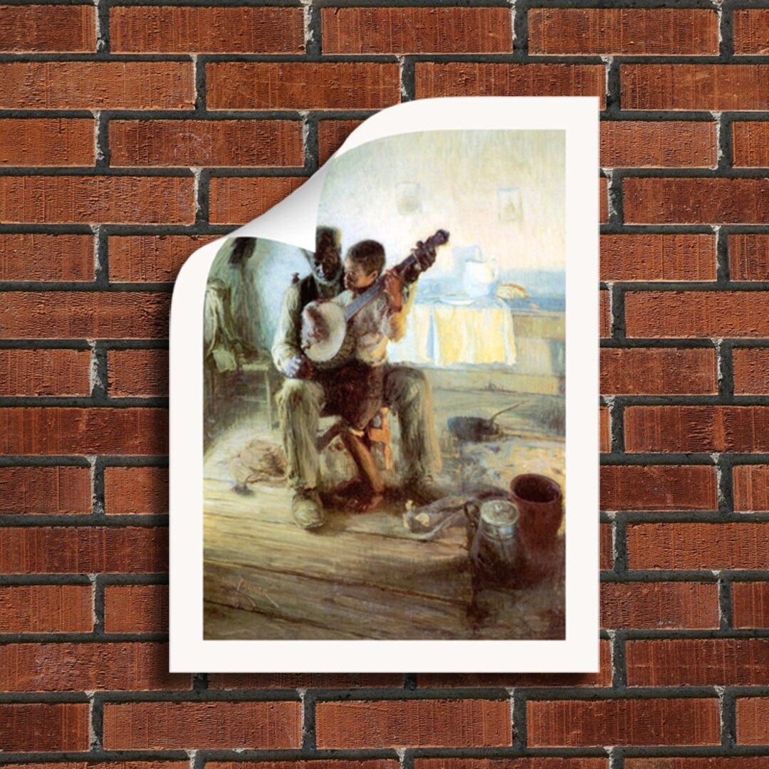 Henry Ossawa Tanner: "the Banjo Lesson" Giclee Canvas Art Print (rolled ...