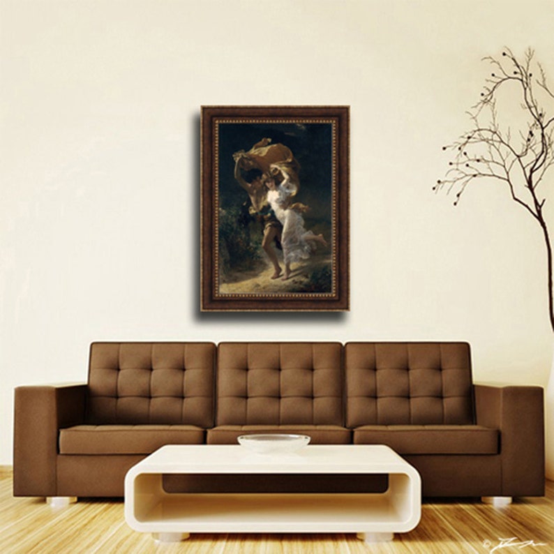 Pierre Auguste Cot the Storm Framed Canvas Giclee - Etsy