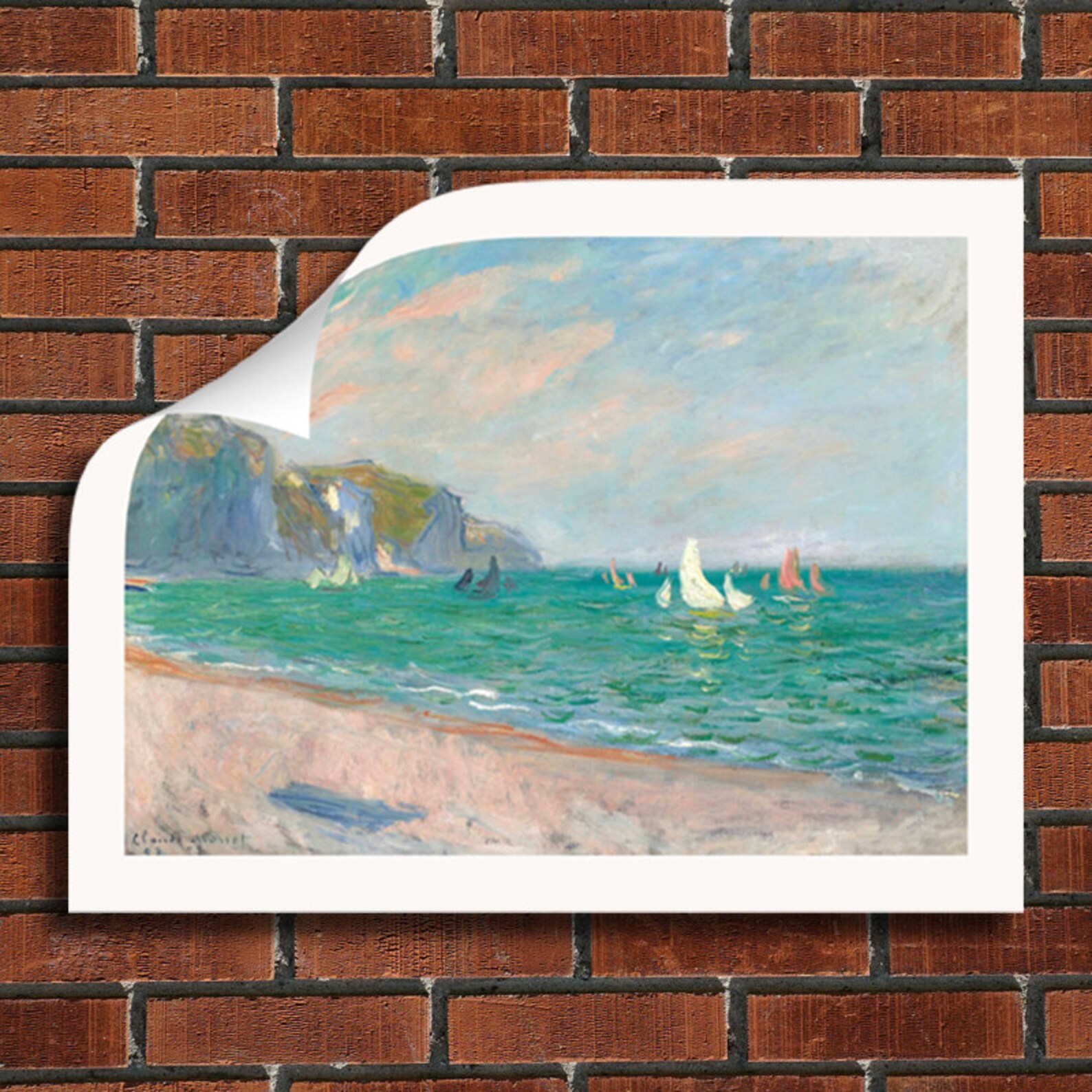 Claude Monet sailboats Near the Sea Coast at - Etsy